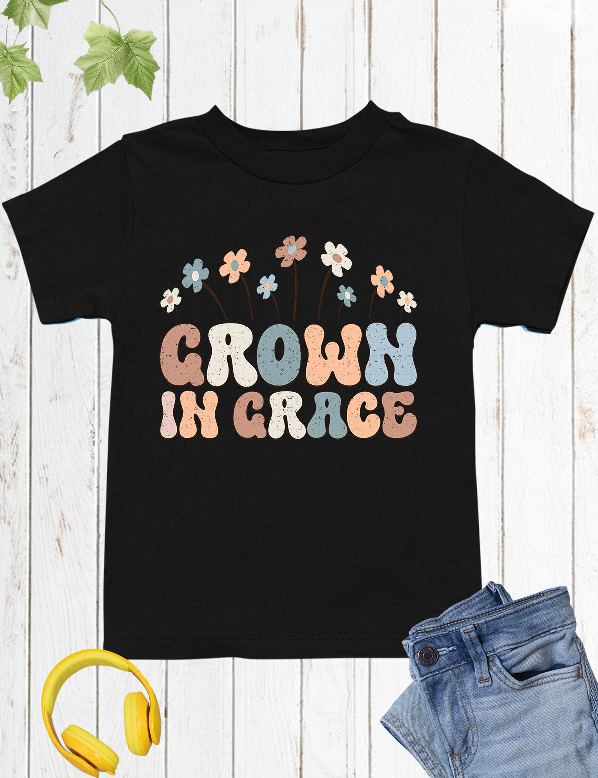 Grown in Grace Groovy Christian Kids T Shirt – SuperPraiseChristian