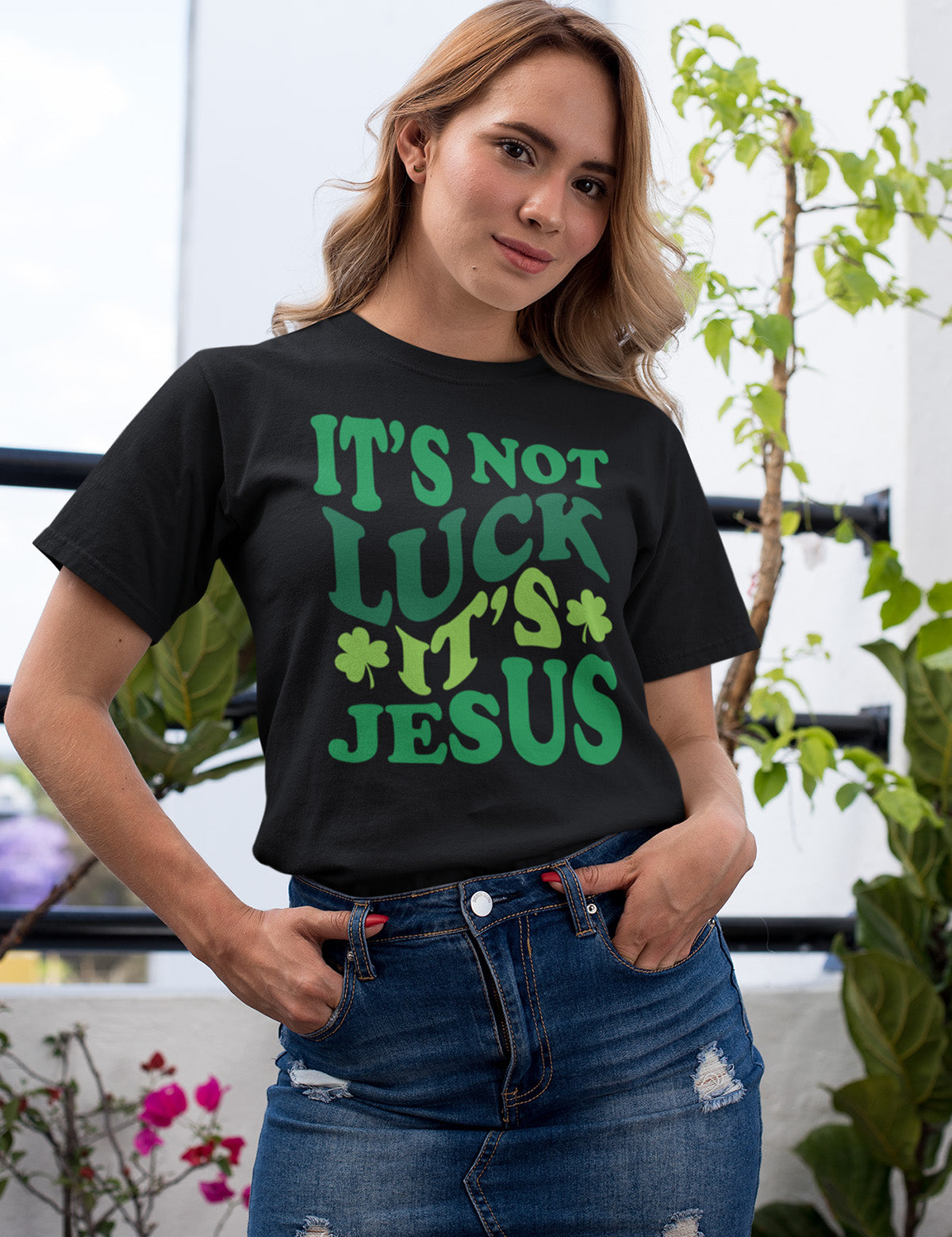 It’s Not Luck It’s Jesus St Patrick’s Day Shirt Christian Sweatshirt ...