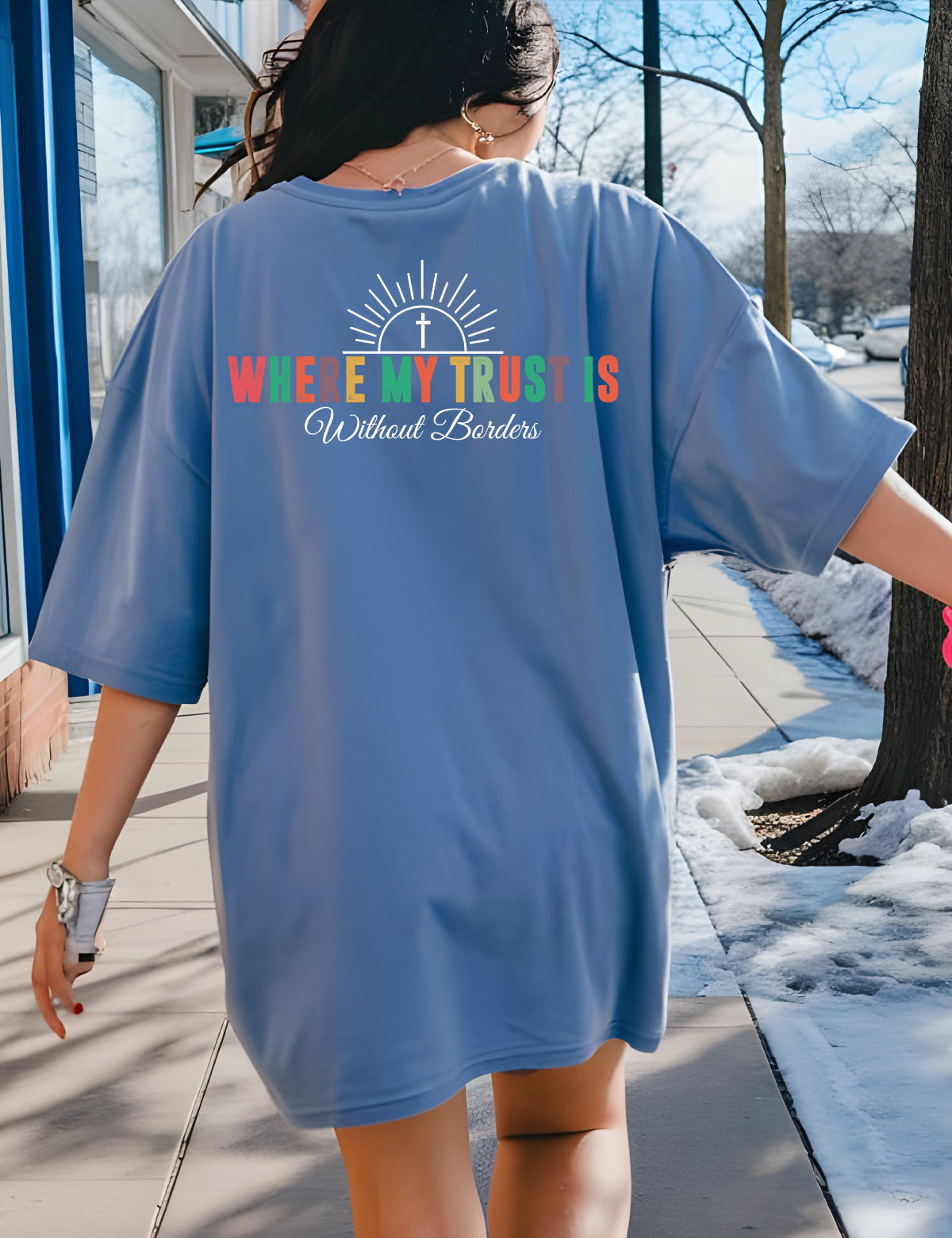 Where My Trust is Without Border Faith Shirt – SuperPraiseChristian