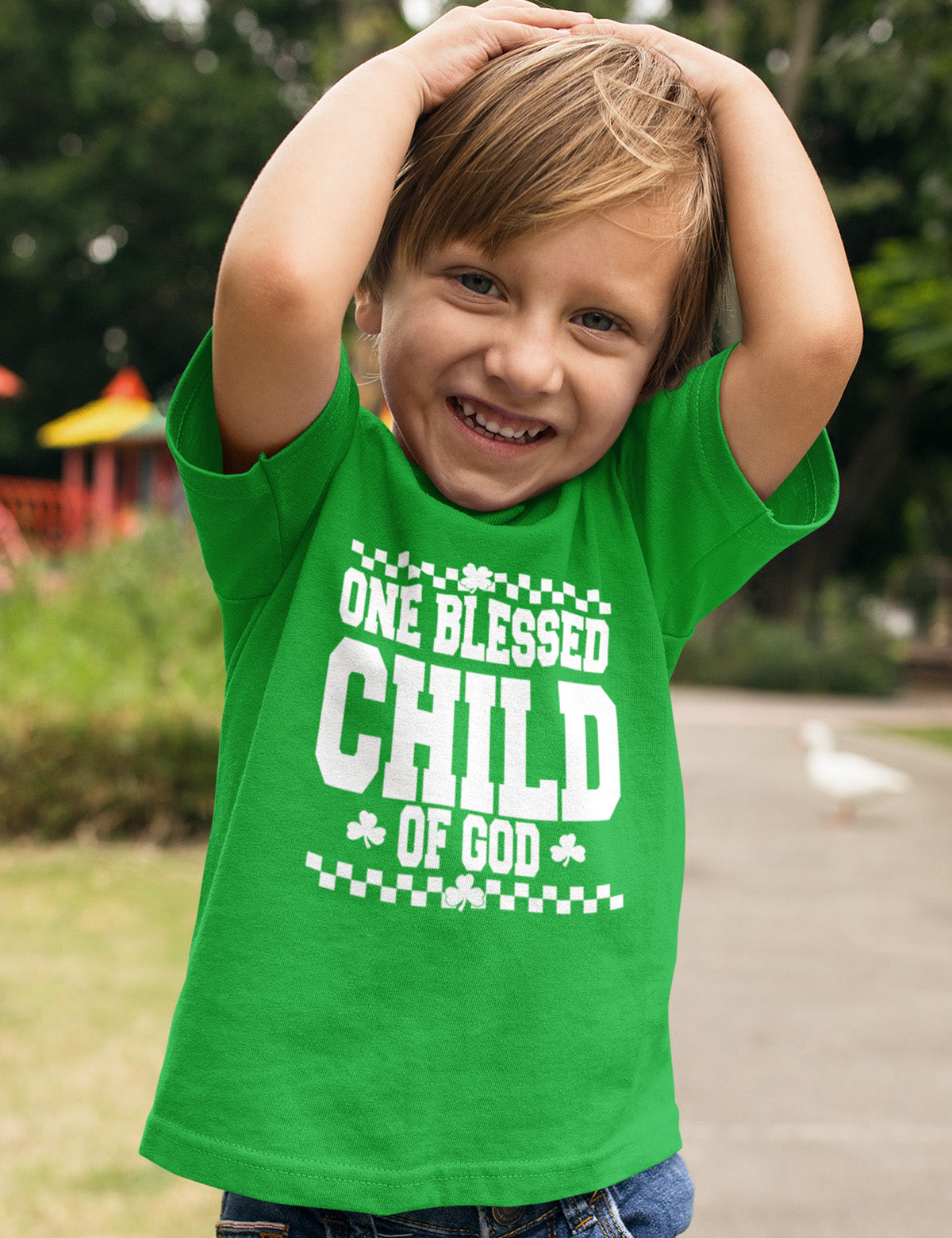One Blessed Child of God Irish Christian Patrick’s day Kids Shirt ...