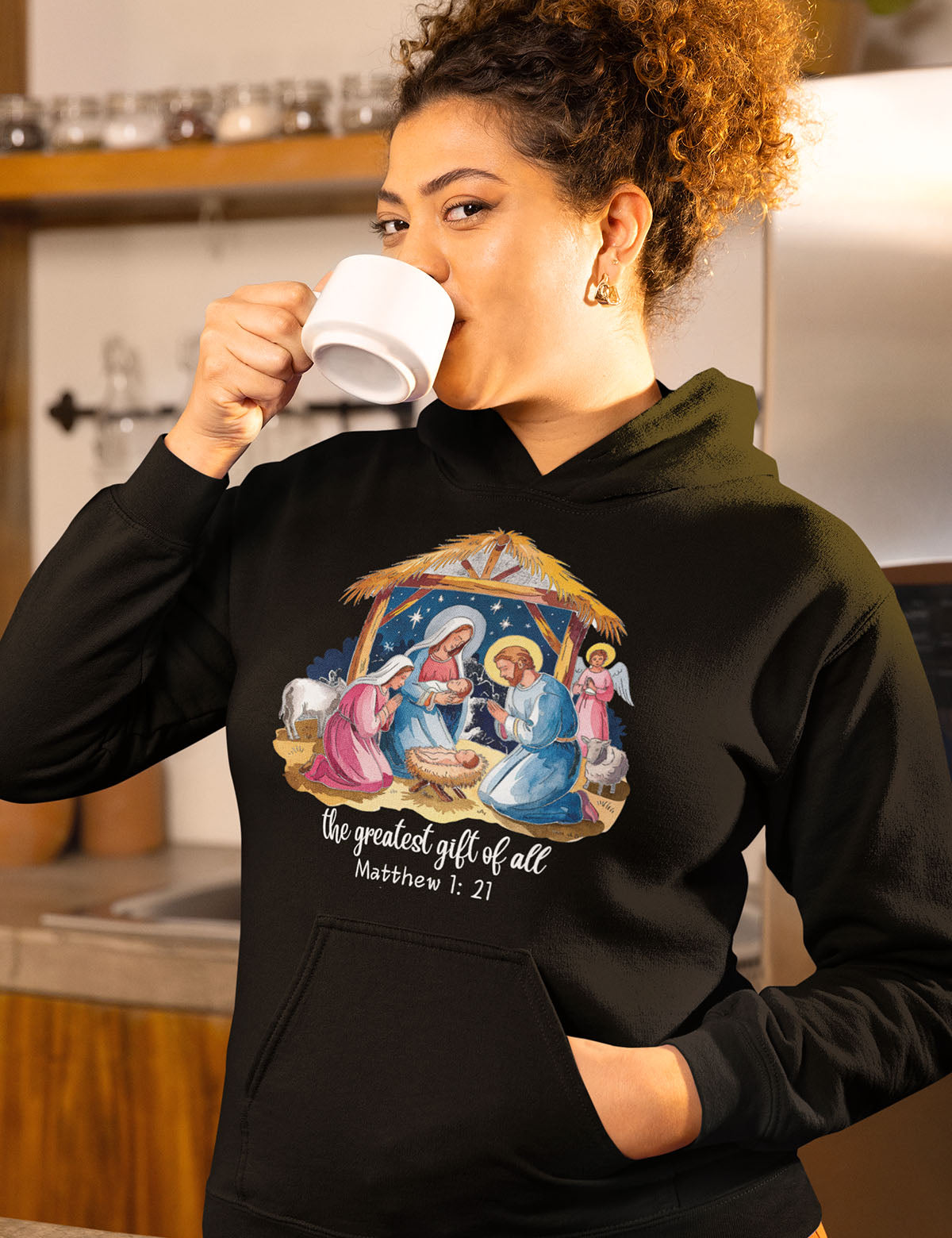 Jesus Christmas Nativity Sweatshirts – SuperPraiseChristian